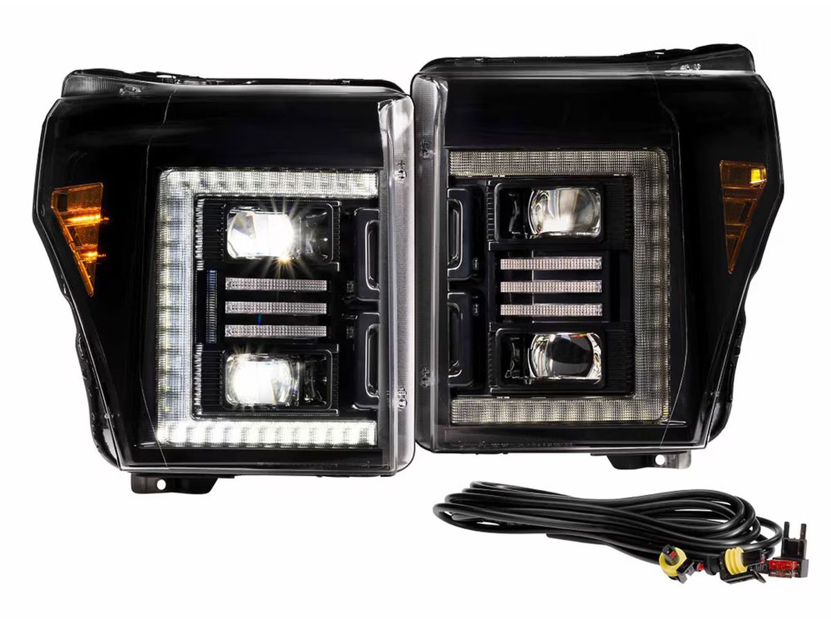 Morimoto XB Black DRL Hybrid LED Headlights LF553.2 | RealTruck