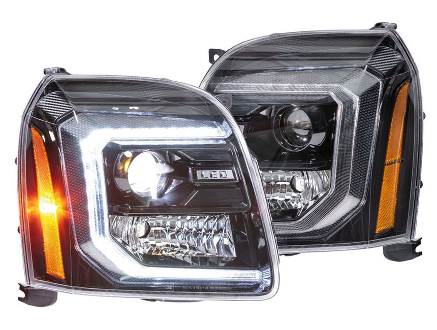 Morimoto XB Black DRL Hybrid LED Headlights LF557 | RealTruck