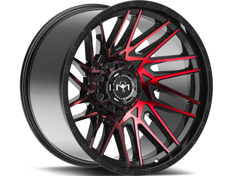 Motiv Black & Red Mutant Wheel 424MBR-2126844 | RealTruck