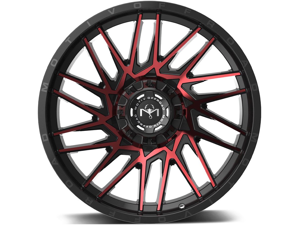 Motiv Black & Red Mutant Wheel 424MBR-2126844 | RealTruck