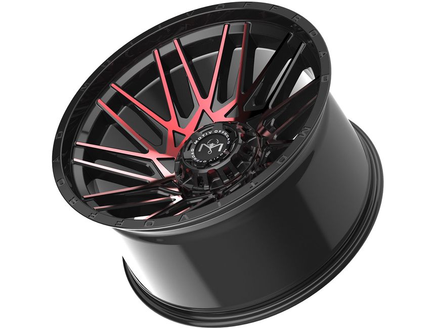 Motiv Black & Red Mutant Wheel 424MBR-2126844 | RealTruck