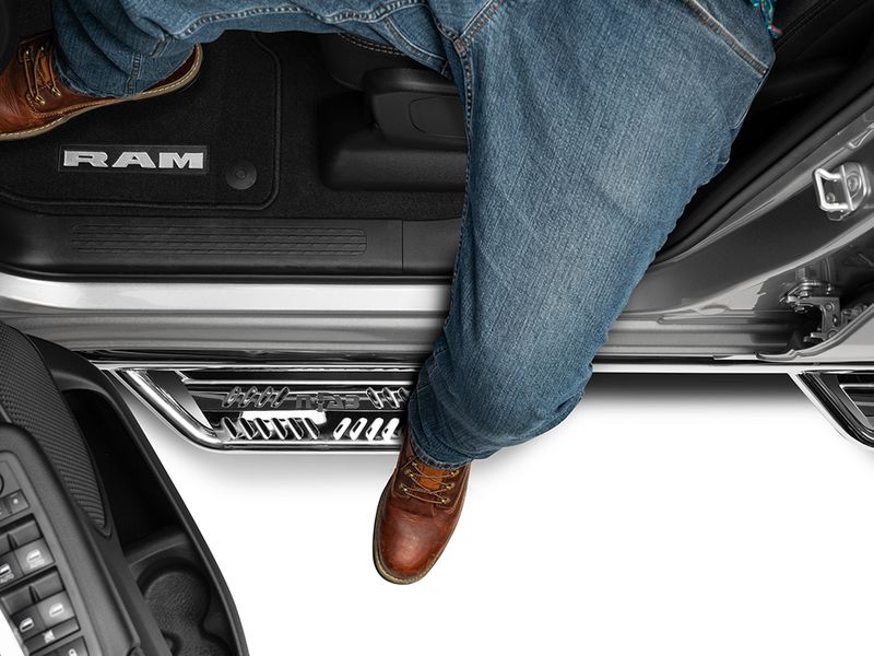 N-Fab Stainless Steel Cab Length Podium Steps | RealTruck