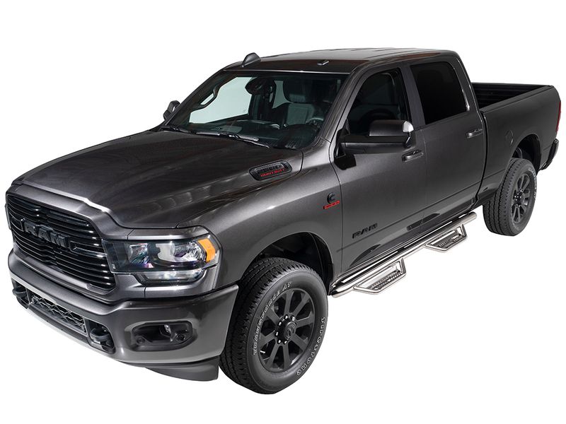 N-Fab Stainless Steel Cab Length Podium Steps | RealTruck