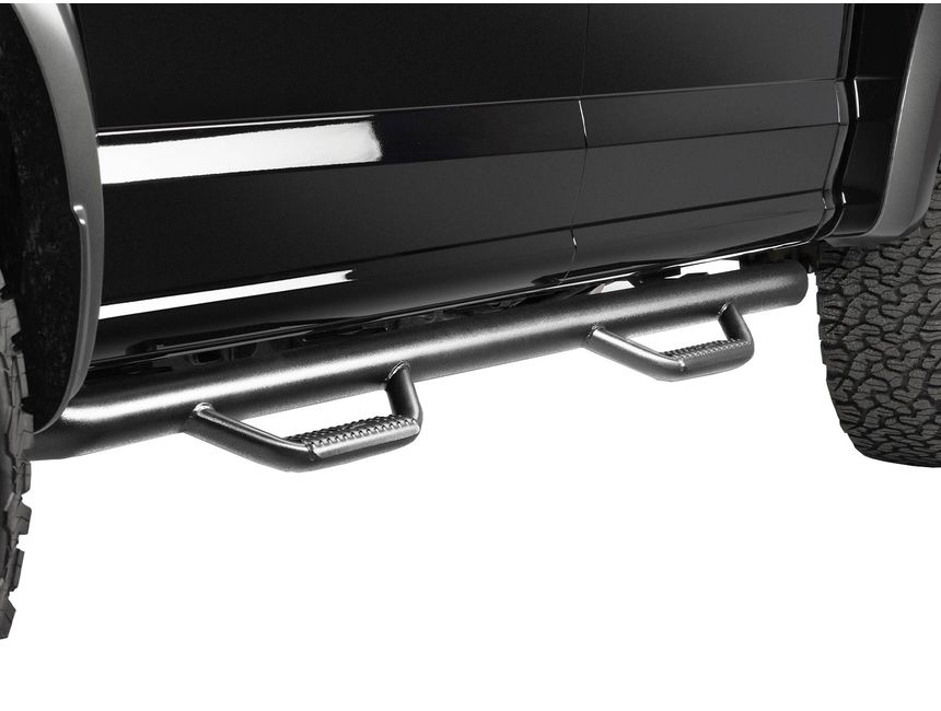 N-Fab Black Cab Length Nerf Bars F9946RC-TX | RealTruck