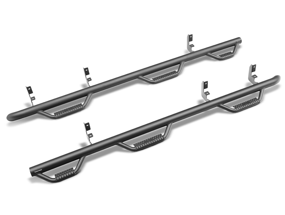 N-Fab Black Bed Access Nerf Steps C1996CC-6-TX | RealTruck