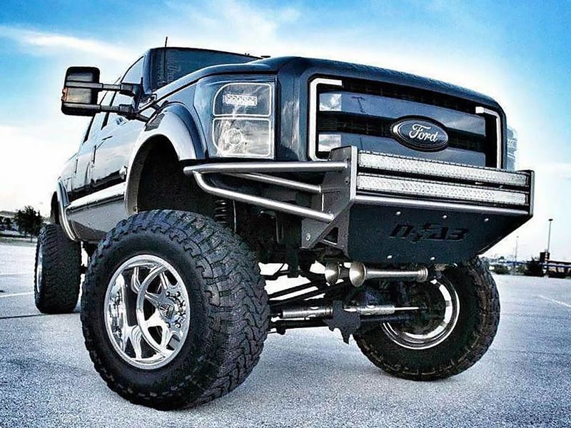 N-Fab RSP Textured Black Prerunner Front Bumper | RealTruck