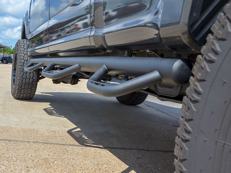 N-Fab Textured Black Bed Access Podium Steps | RealTruck