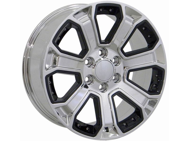 OE Chrome & Gloss Black Inserts CV93 Wheels | RealTruck