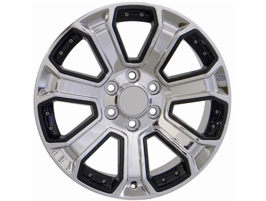 OE Chrome & Gloss Black Inserts CV93 Wheels | RealTruck