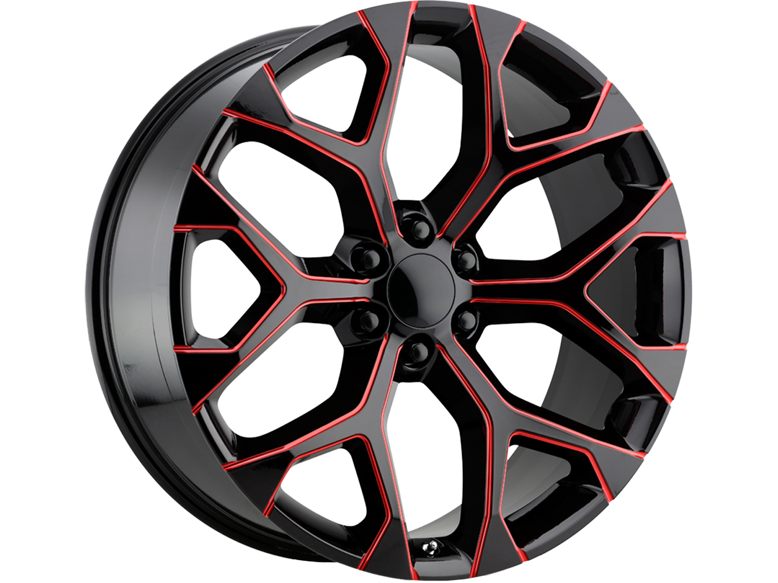 OE Creations Black & Red PR176 Wheel 176MR-295824 | RealTruck