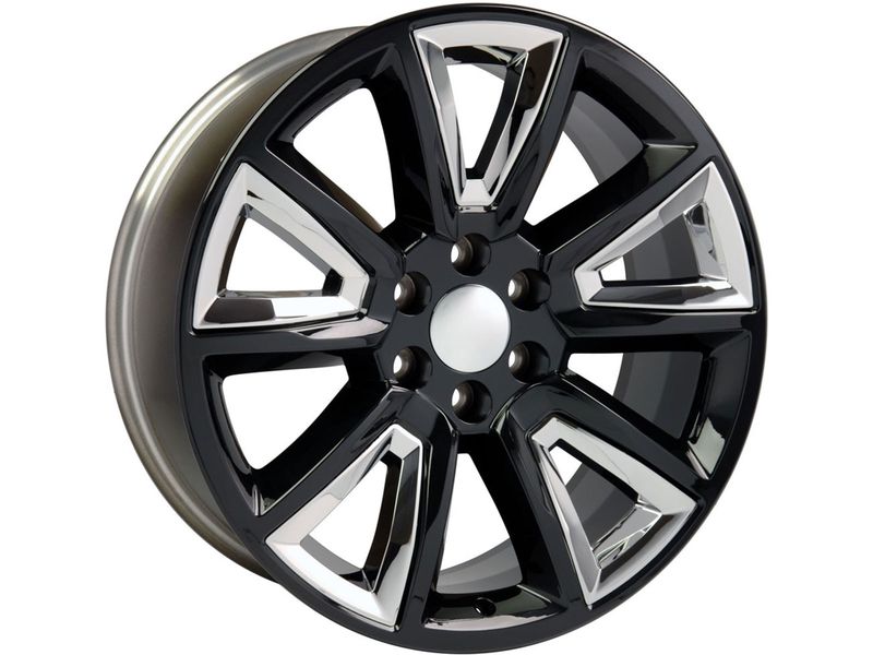 OE Gloss Black & Chrome Inserts CV73 Wheels | RealTruck