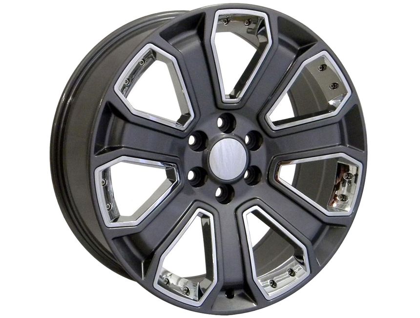 OE Gunmetal & Chrome Inserts CV93B Wheels | RealTruck