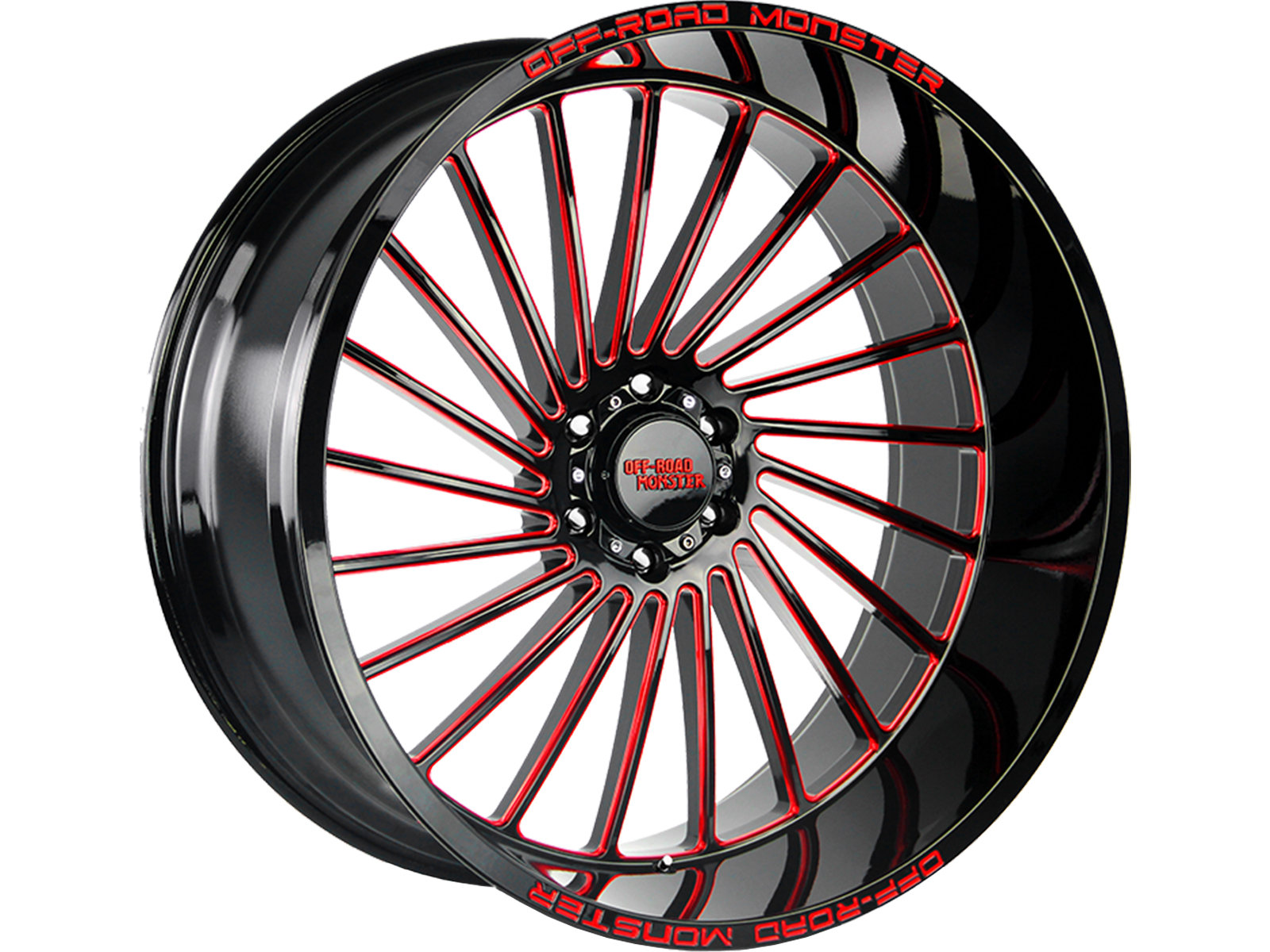 Off-Road Monster Black & Red M27 Wheel M27612639N44GBMLR | RealTruck