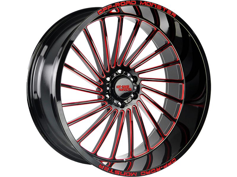 Off-Road Monster Black & Red M27 Wheel M27612639N44GBMLR | RealTruck