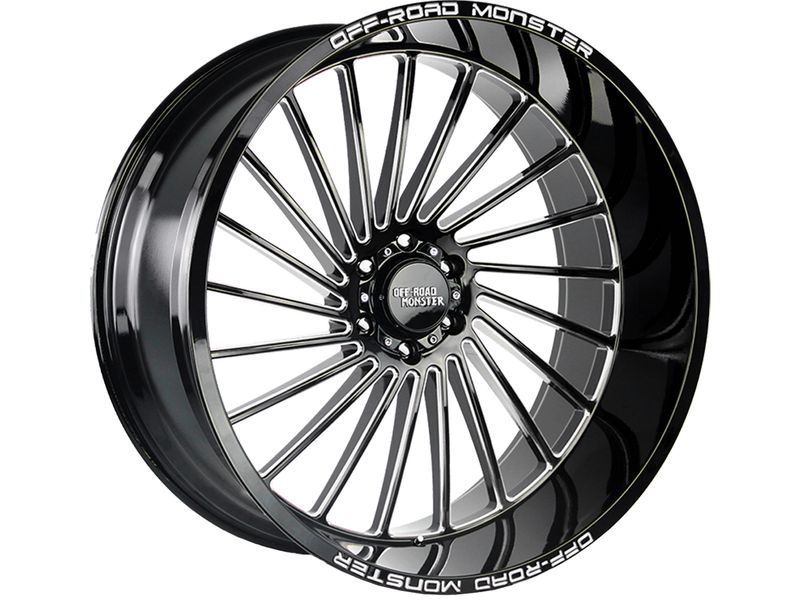 Off-Road Monster Milled Gloss Black M27 Wheel M27612639N44GBML | RealTruck