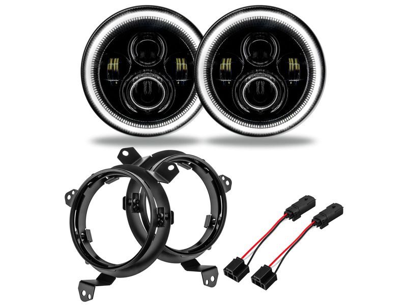 ORACLE White Halo LED Headlights Kit 5769J-001 | RealTruck