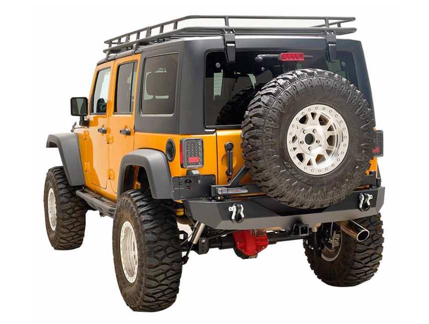 Paramount Body-Width Rear Bumper with SureGrip Tire Carrier 51-0315 ...