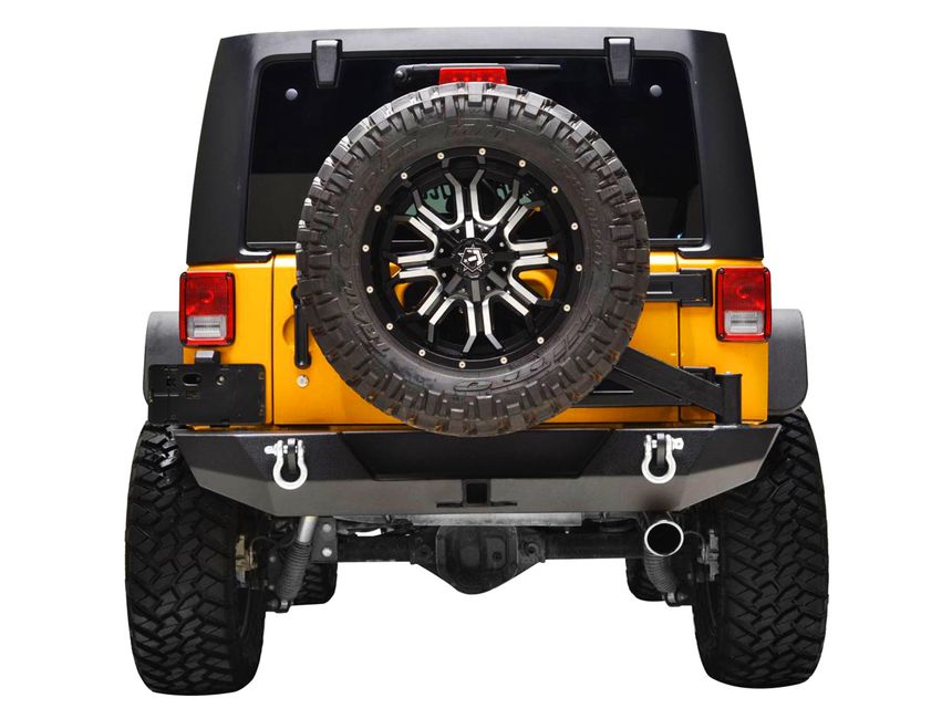 Paramount Body-Width Rear Bumper with Tailgate Tire Carrier 51-0395 ...