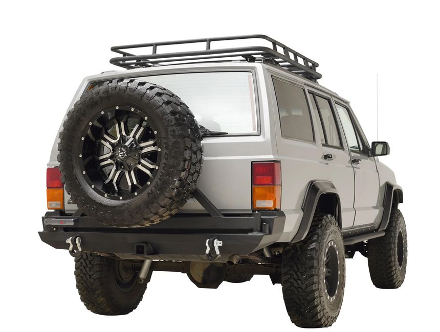 Paramount Body-Width Rear Bumper with SureGrip Tire Carrier 51-0911 ...
