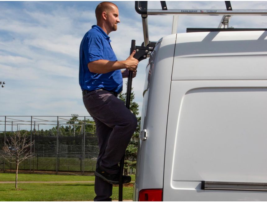 Prime Design Rear Door Ladder AAL-8011-BLK | RealTruck