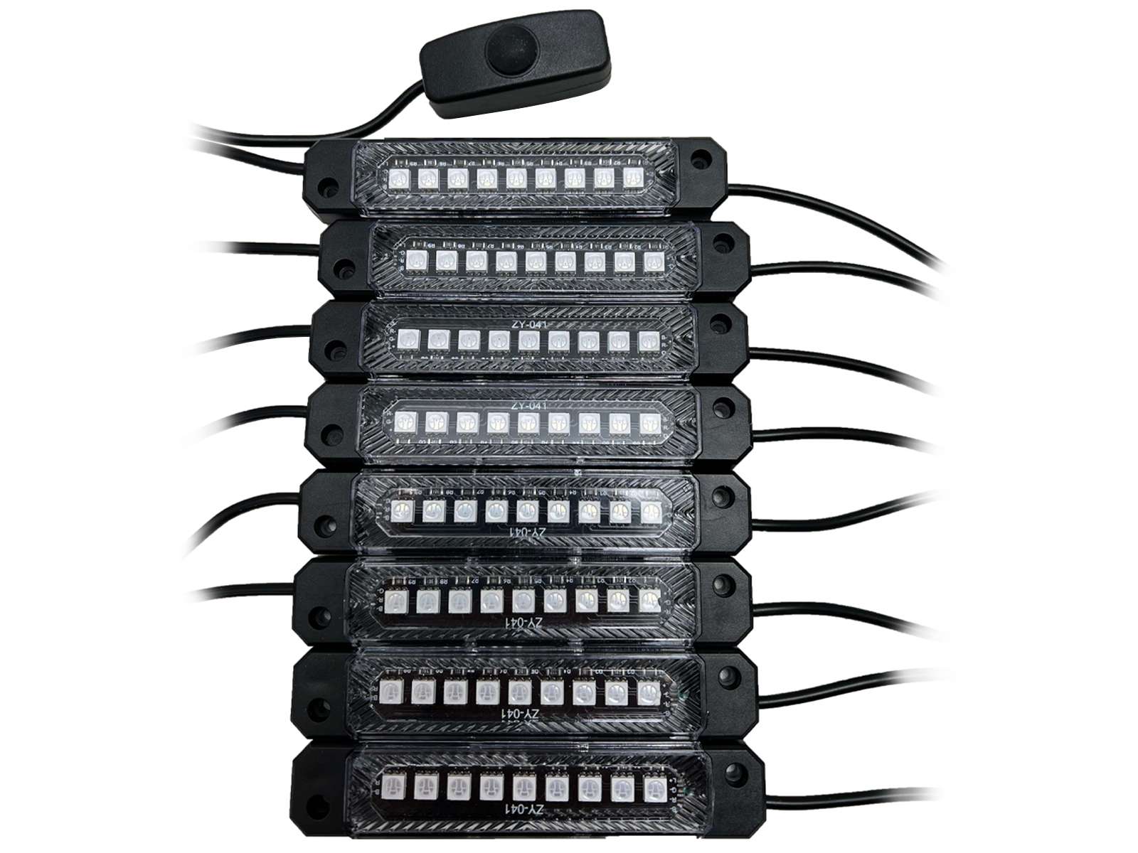 Race Sport Super Bright 8-Pod LED Bed Rail Lights | RealTruck