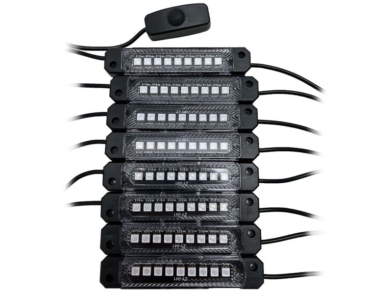 Race Sport Super Bright 8-Pod LED Bed Rail Lights | RealTruck