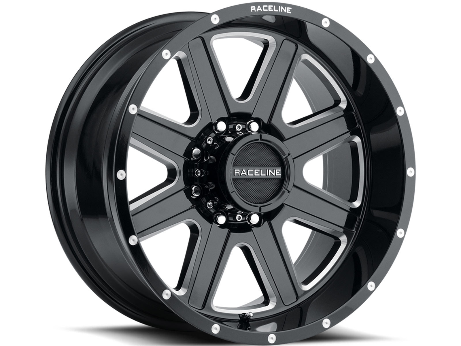 Raceline Milled Gloss Black Hostage Wheel 940M-29088P12 | RealTruck