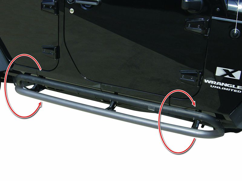 RealTruck Rampage Retractable RockGuard Steps | RealTruck