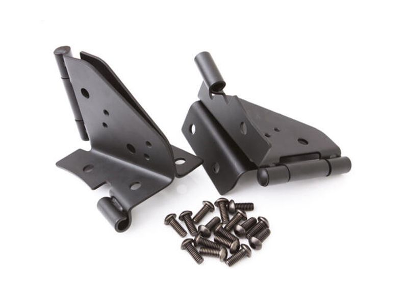 Rampage Black Windshield Hinges 7603 | RealTruck