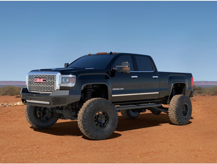 Ranch Hand Midnight Series Base Front Bumper MFG151BMN | RealTruck