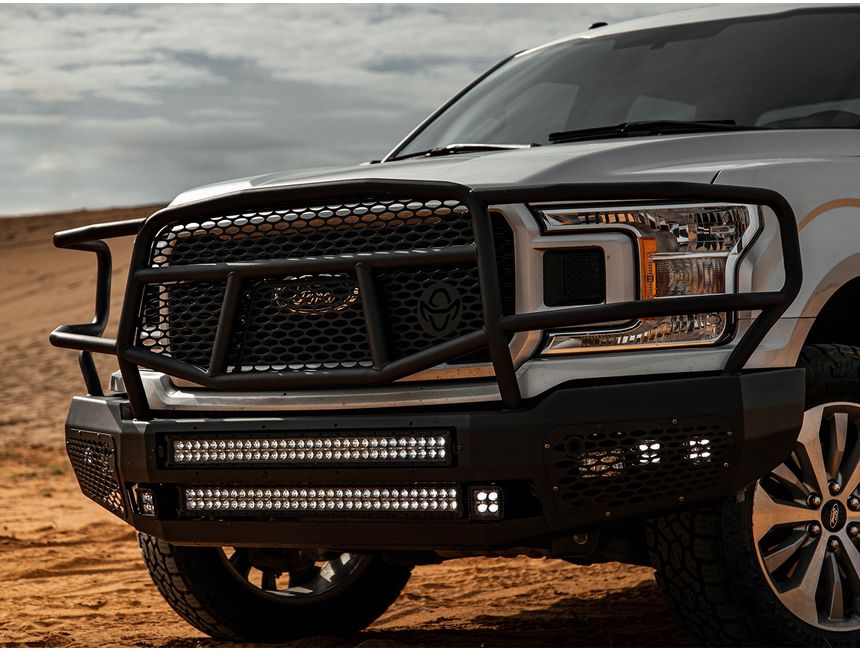 Ranch Hand Midnight Grille Guard Front Bumper MFF18HBM1 | RealTruck