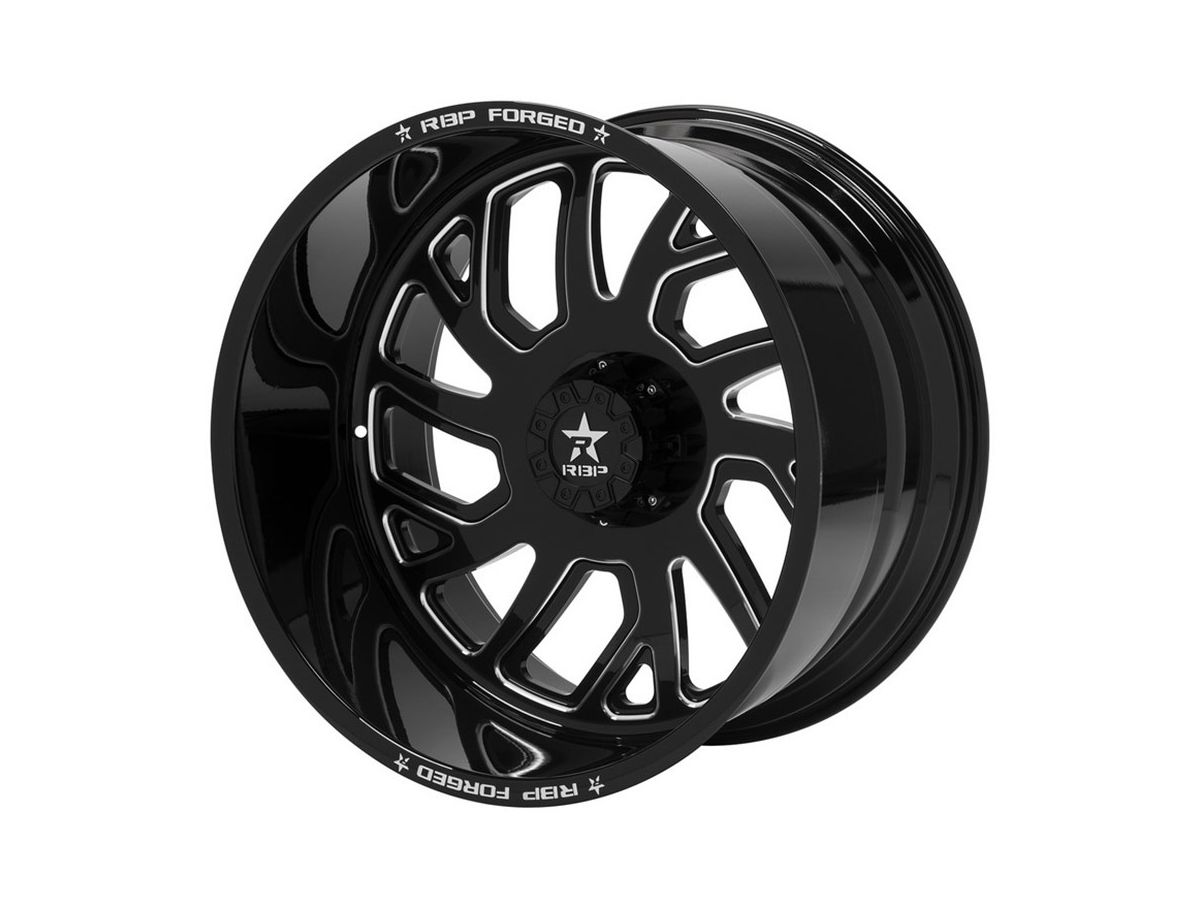 RBP Forged Milled Gloss Black Glock Wheels | RealTruck