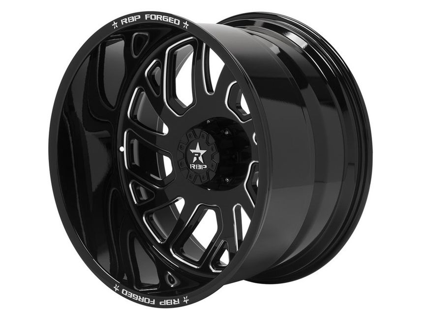 RBP Forged Milled Gloss Black Glock Wheels | RealTruck