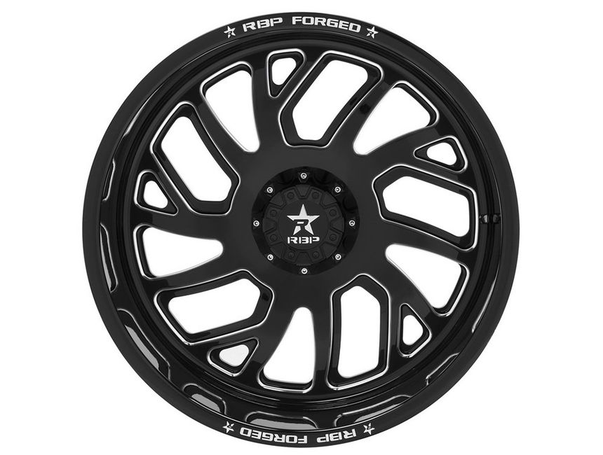 RBP Forged Milled Gloss Black Glock Wheels | RealTruck