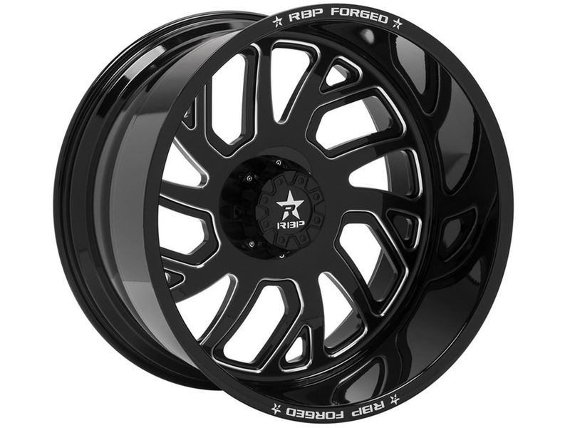 RBP Forged Milled Gloss Black Glock Wheels | RealTruck