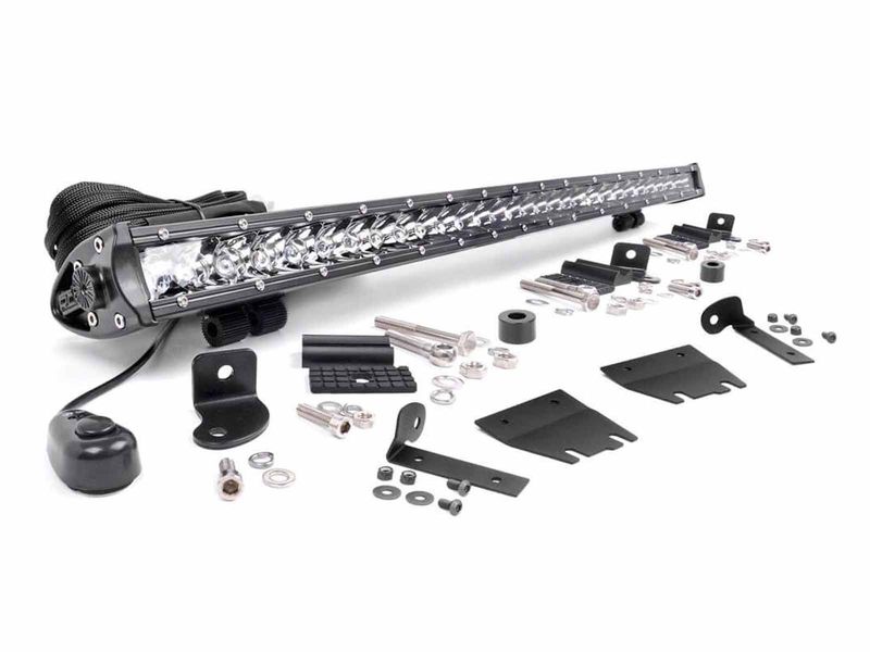 Rough Country Jeep Hood Mount LED Light Bar Kit | RealTruck