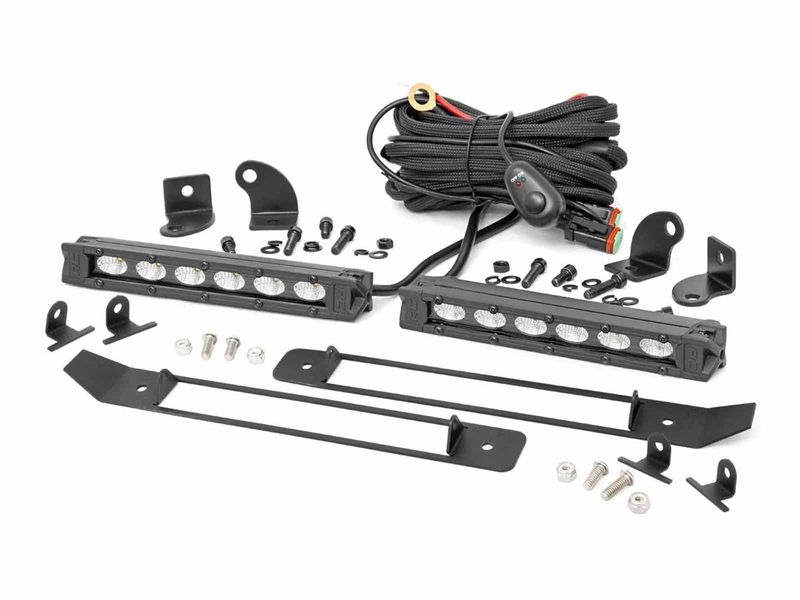 Rough Country LED Grill Mount Kit 70783 | RealTruck