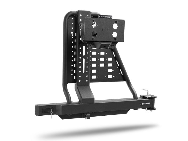 RealTruck Go Rhino Swing-A-Way 2" Hitch Mounted Tire Carrier | RealTruck