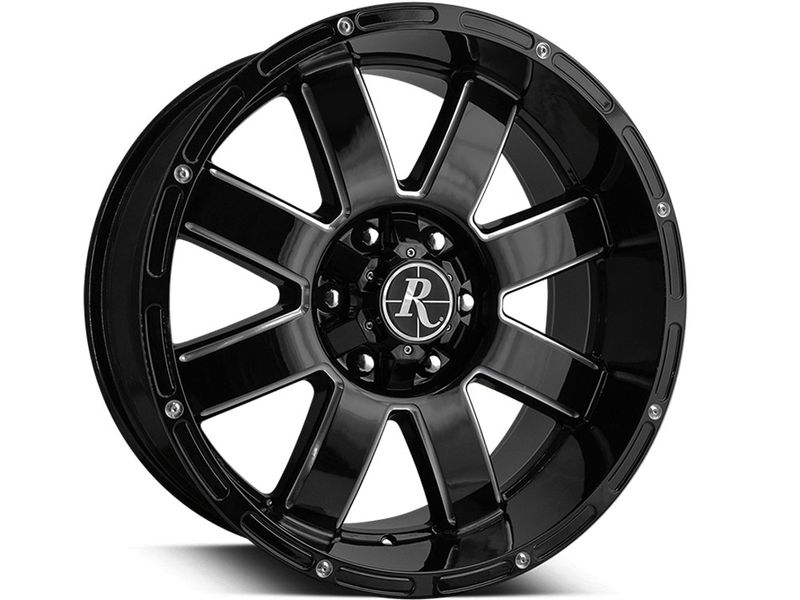 Remington Milled Gloss Black 8-Point Wheels | RealTruck