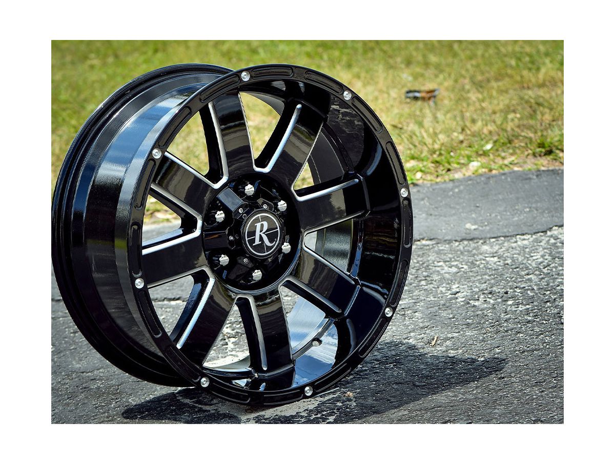 Remington Milled Gloss Black 8-Point Wheels | RealTruck