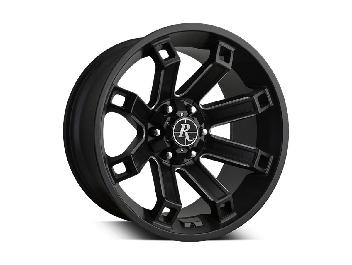 Remington Milled Matte Black Hollow Point Wheels | RealTruck