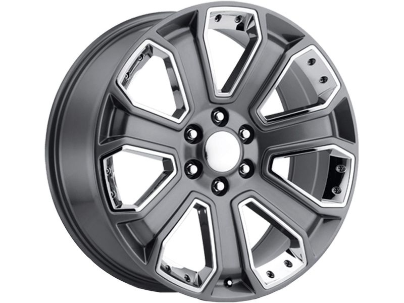 Rev OE Grey & Chrome Inserts 588 Wheel 588S-2298328 | RealTruck