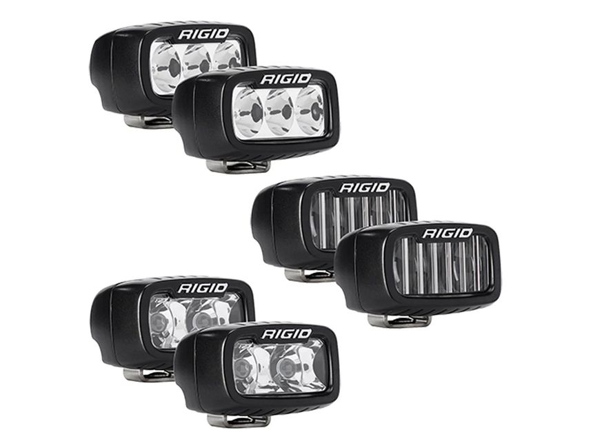Rigid Industries Bronco Triple LED Fog Light Kits 46731 | RealTruck