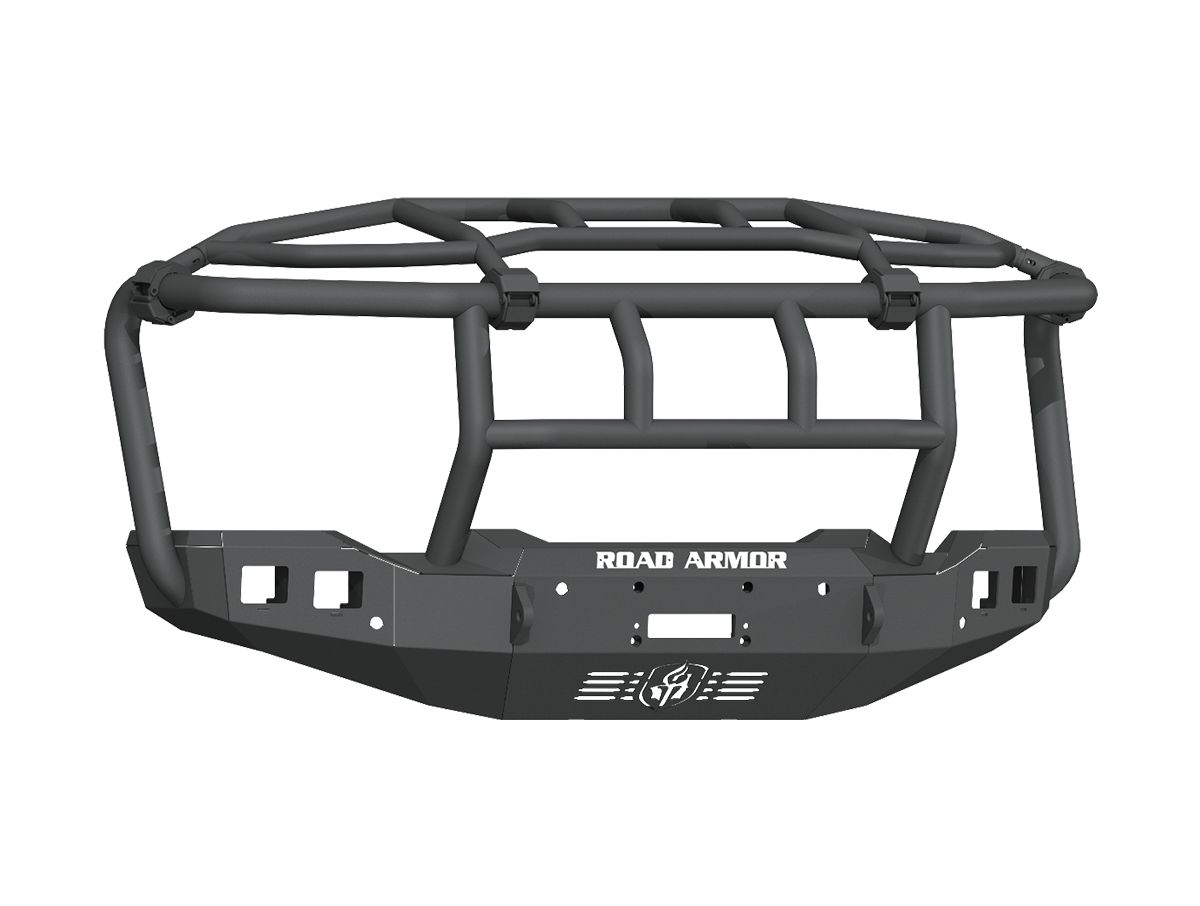 Road Armor Stealth Front Winch Bumper w/ Titan II & Intimidator Guard ...