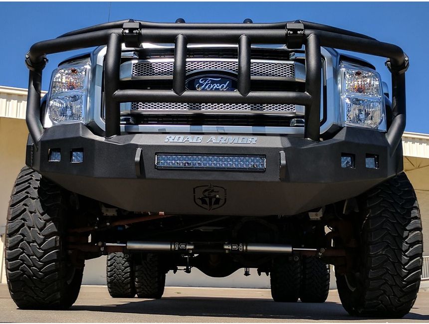 Road Armor Stealth Front Bumper w/ Titan II & Intimidator Guard RDA ...