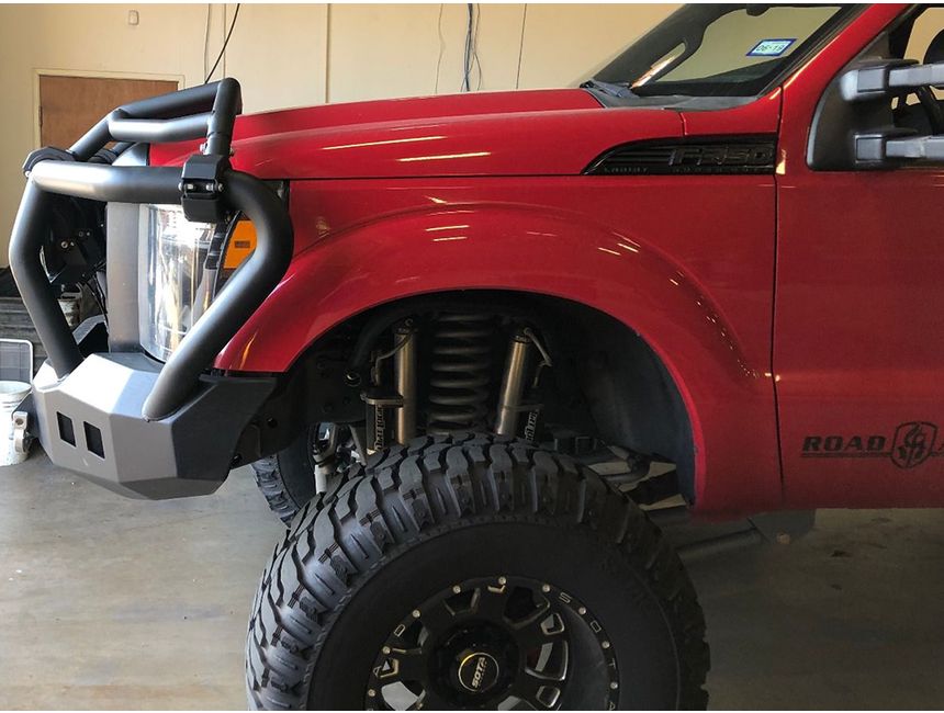 Road Armor Stealth Front Winch Bumper w/ Titan II & Intimidator Guard ...