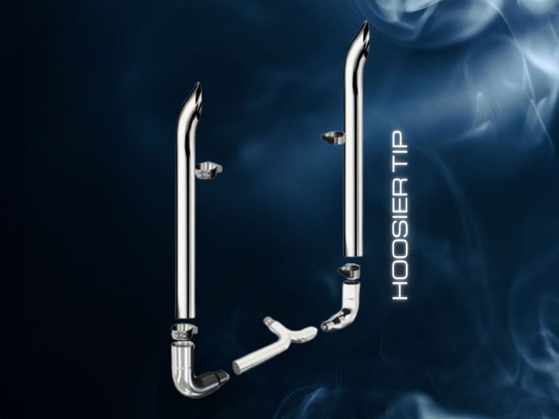 RoadWorks Freightliner Exhaust Kits Hoosier Tip 6" Diameter 120" Tall ...