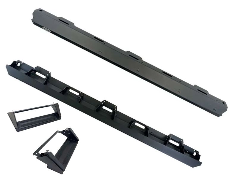 Rock Slide Engineering Deluxe Rock Rails w/ 4" Drop Step SL-301-JT4 ...