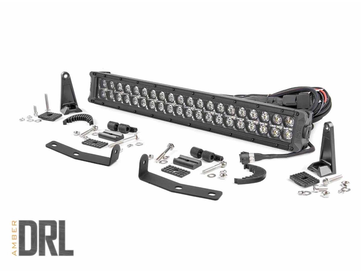 Rough Country LED Bumper Mount Kit 70645DRLA | RealTruck