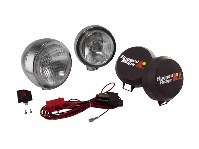 Rugged Ridge Round Off-Road Lights 15206.51 | RealTruck